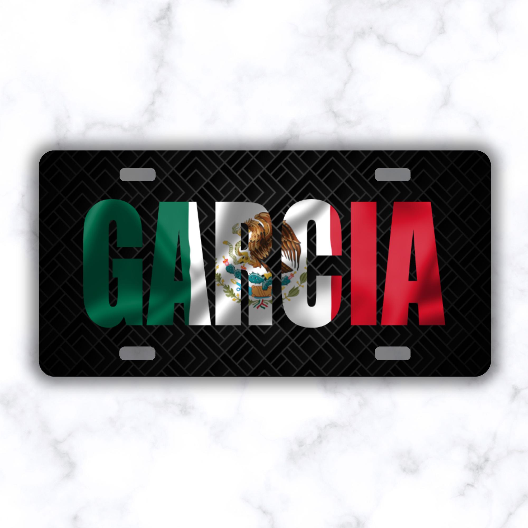 Custom Mexican Flag License Plate, Personalized Car Tag, Gift for Him ...