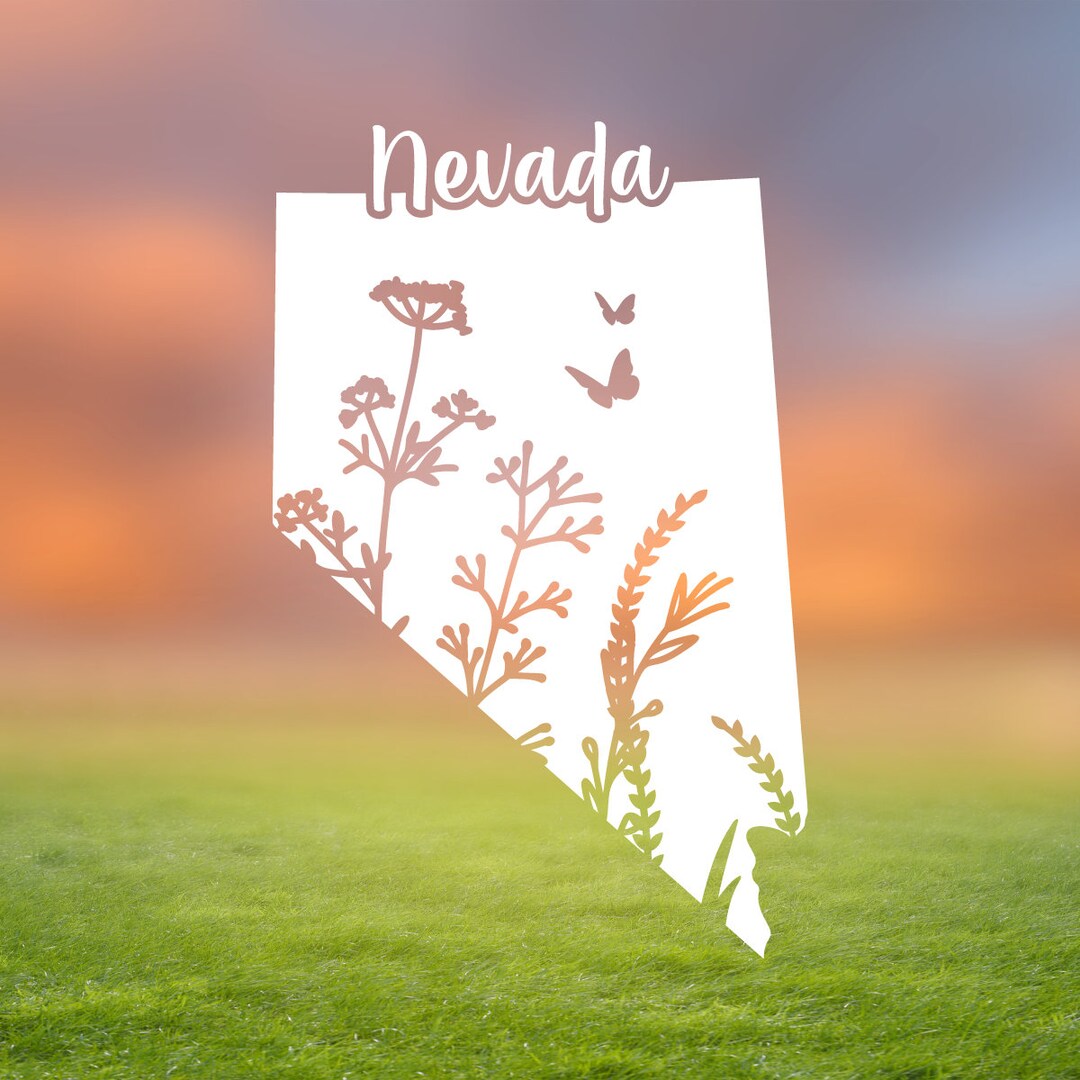 Nevada Decal, NV State Vinyl Sticker, Waterproof Sticker, Car Decal ...