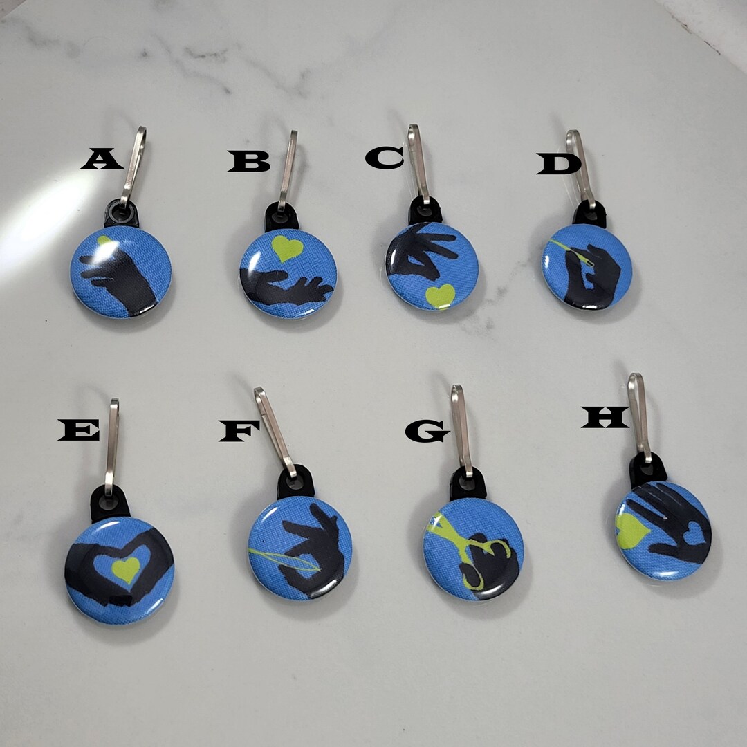 Zipper Pull Lot(8 Hands) Tula Pink Homemade Busy Fingers(3 Color ...