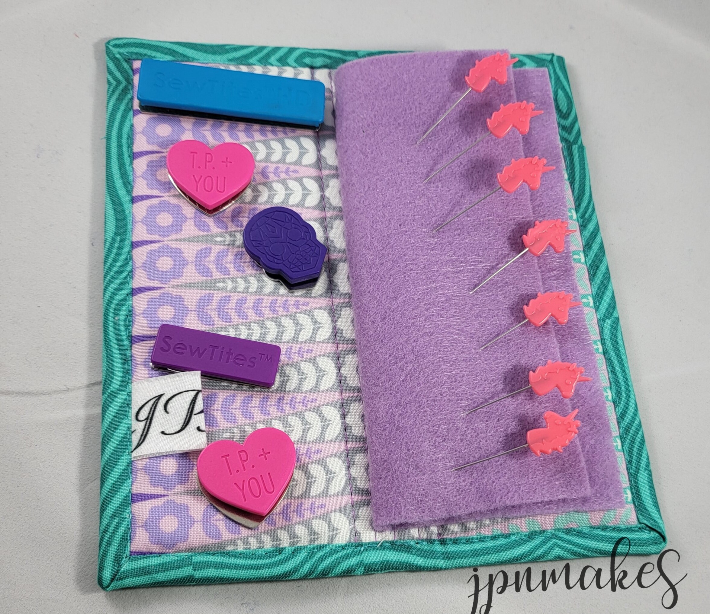 EPP Tula Pink Purple Moon Garden Owl Hold Tite Folio Sewtites - Etsy