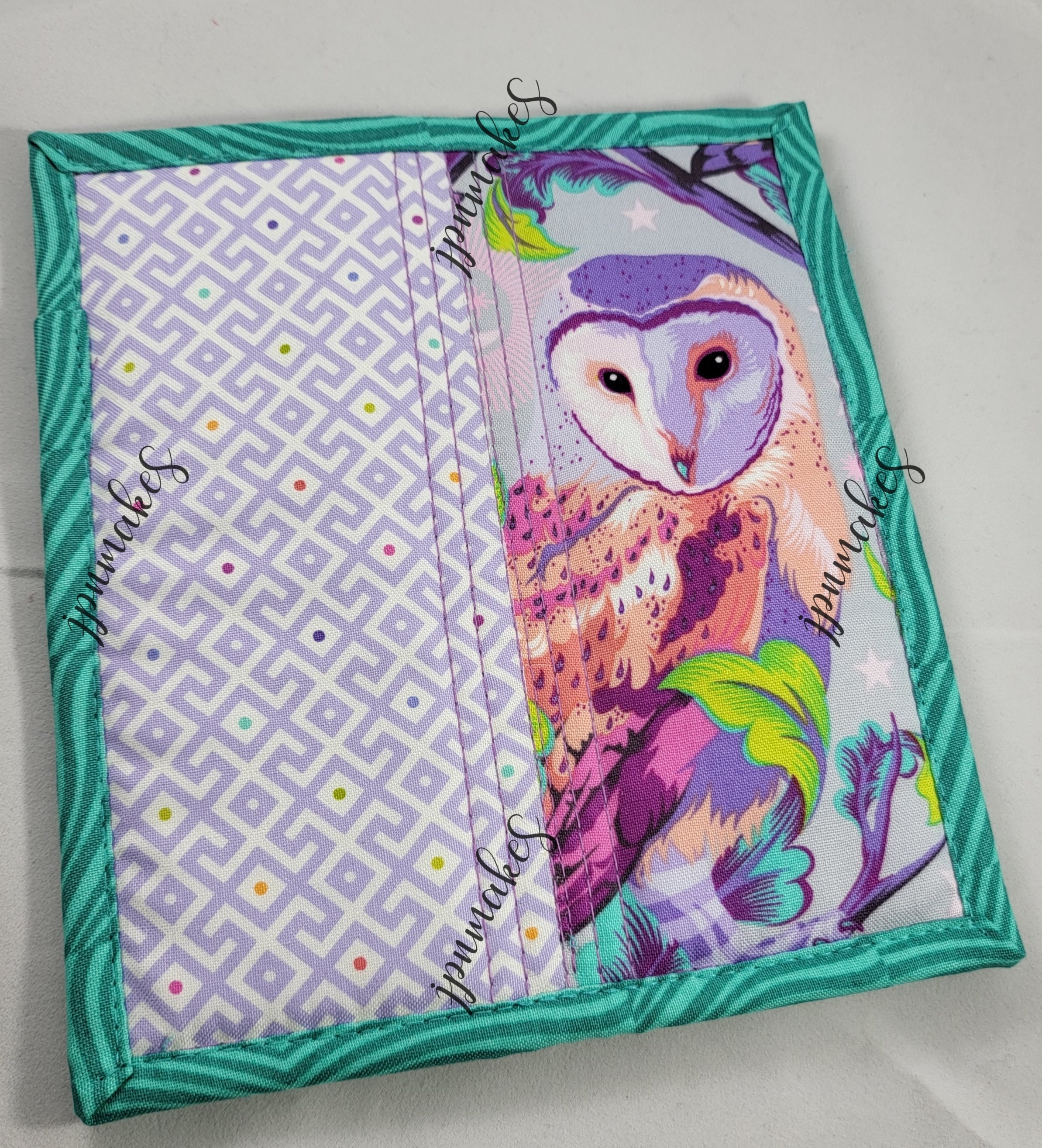 EPP Tula Pink Purple Moon Garden Owl Hold Tite Folio Sewtites - Etsy