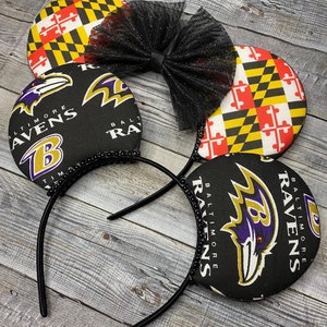 NFL Baltimore Ravens Mouse Ears - Etsy