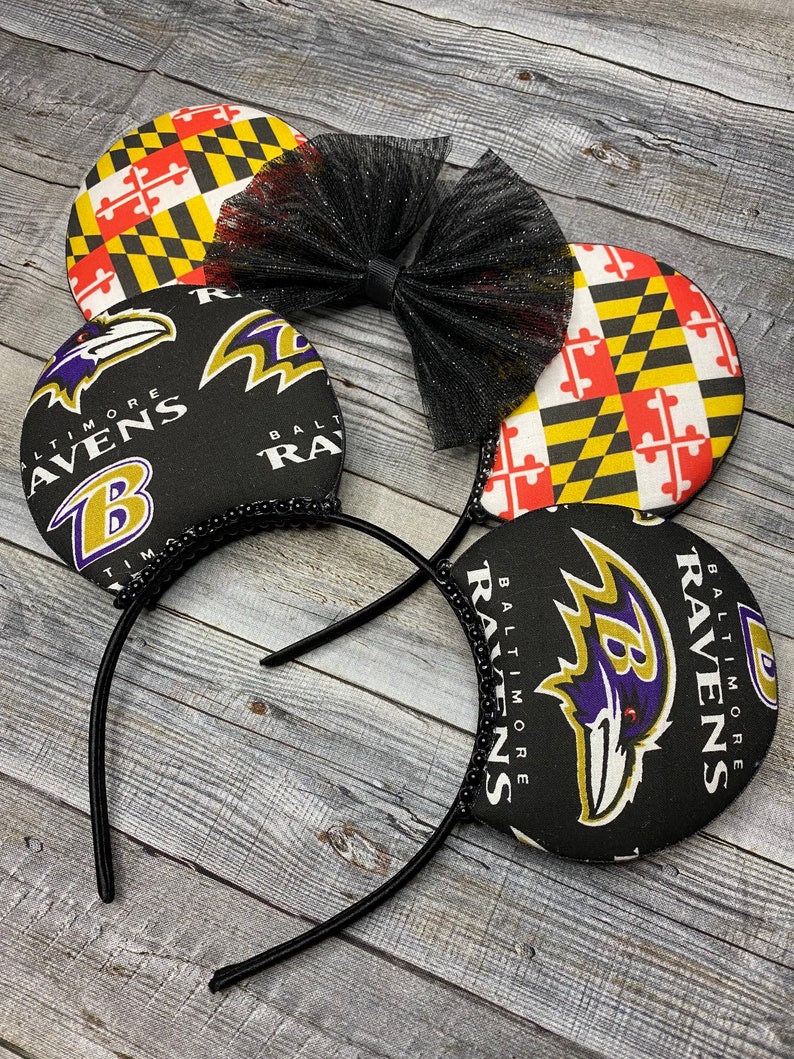 NFL Baltimore Ravens Mouse Ears - Etsy