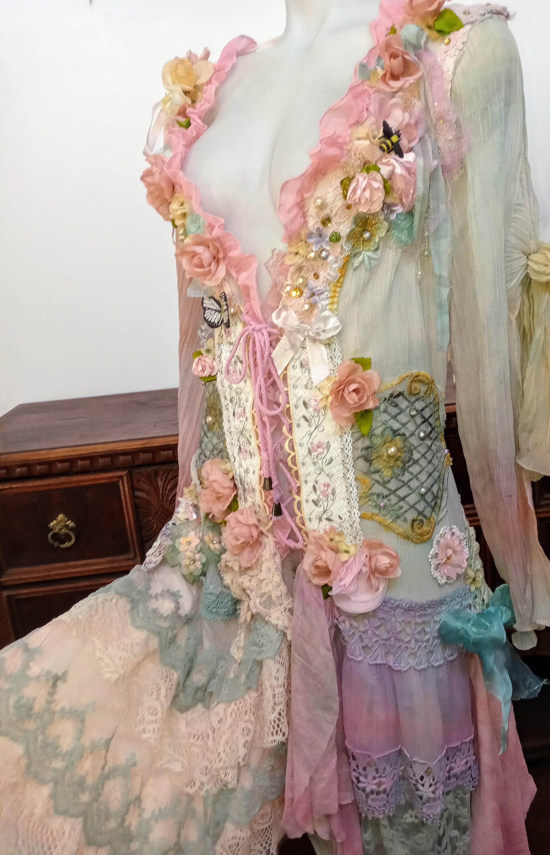 Pretty Victorian XXL Honeybee Butterfly Dress / Jacket | Etsy