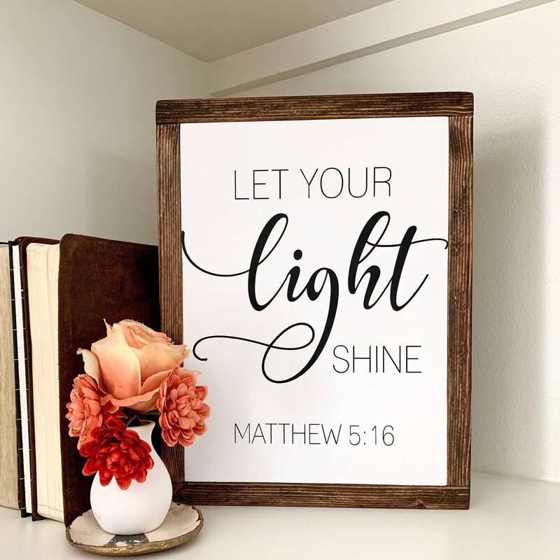 Scripture Wood Sign - Etsy