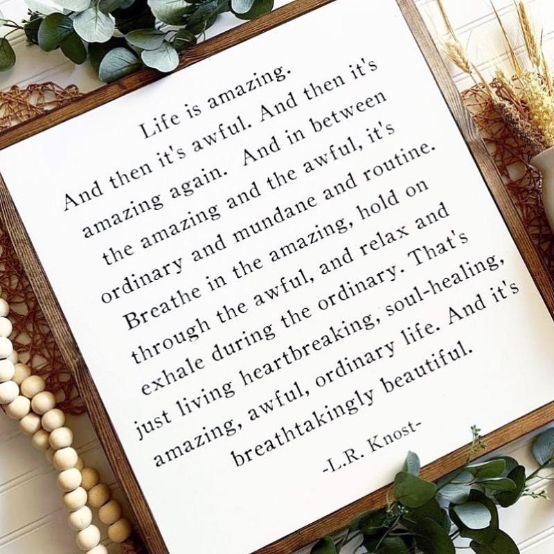 Life is Amazing - Etsy