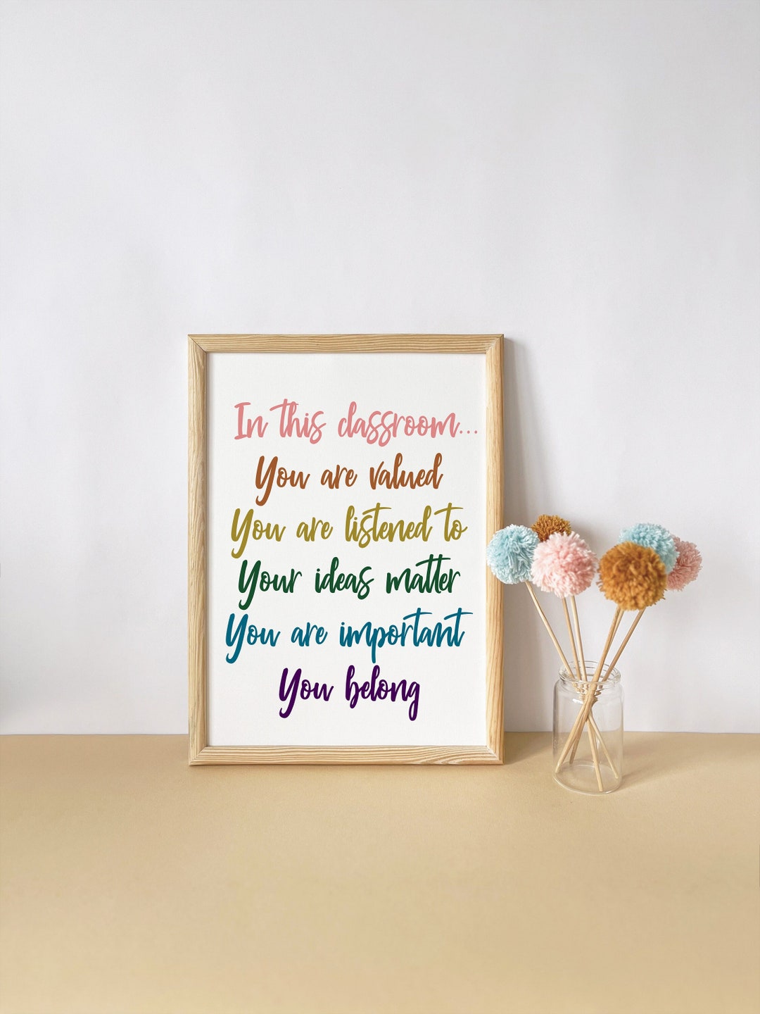 In This Classroom, DIGITAL DOWNLOAD, Teacher Quote Printable, Digital ...