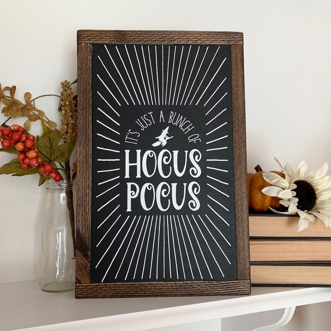 Hocus Pocus Sign, Hocus Pocus, Halloween Decor, Halloween Home Sign ...
