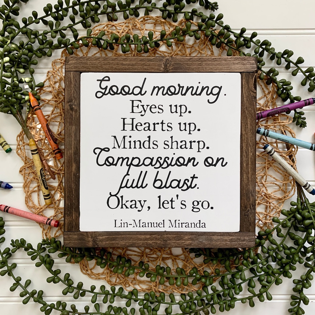Handmade Lin Manuel Miranda Quote Sign: Farmhouse Classroom Decor - Etsy