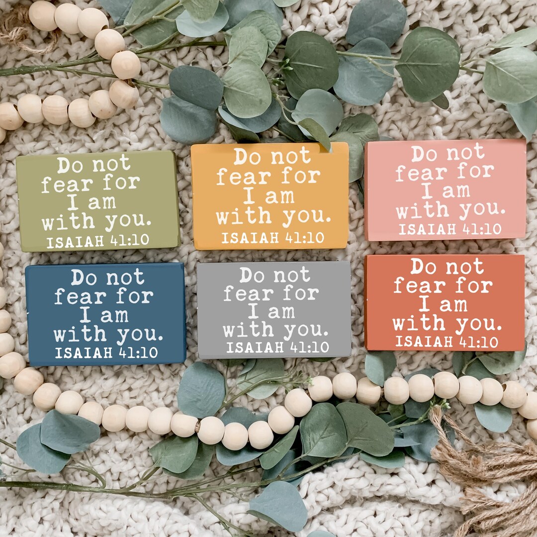 Isaiah Verse, Do Not Fear, Mini Wood Sign, Scripture Sign, Daily ...