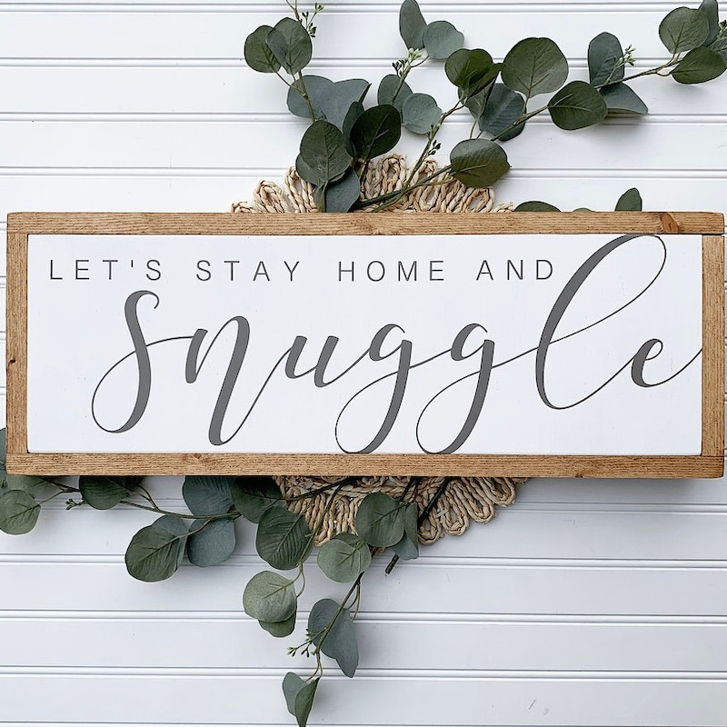 Lets Cuddle Sign - Etsy