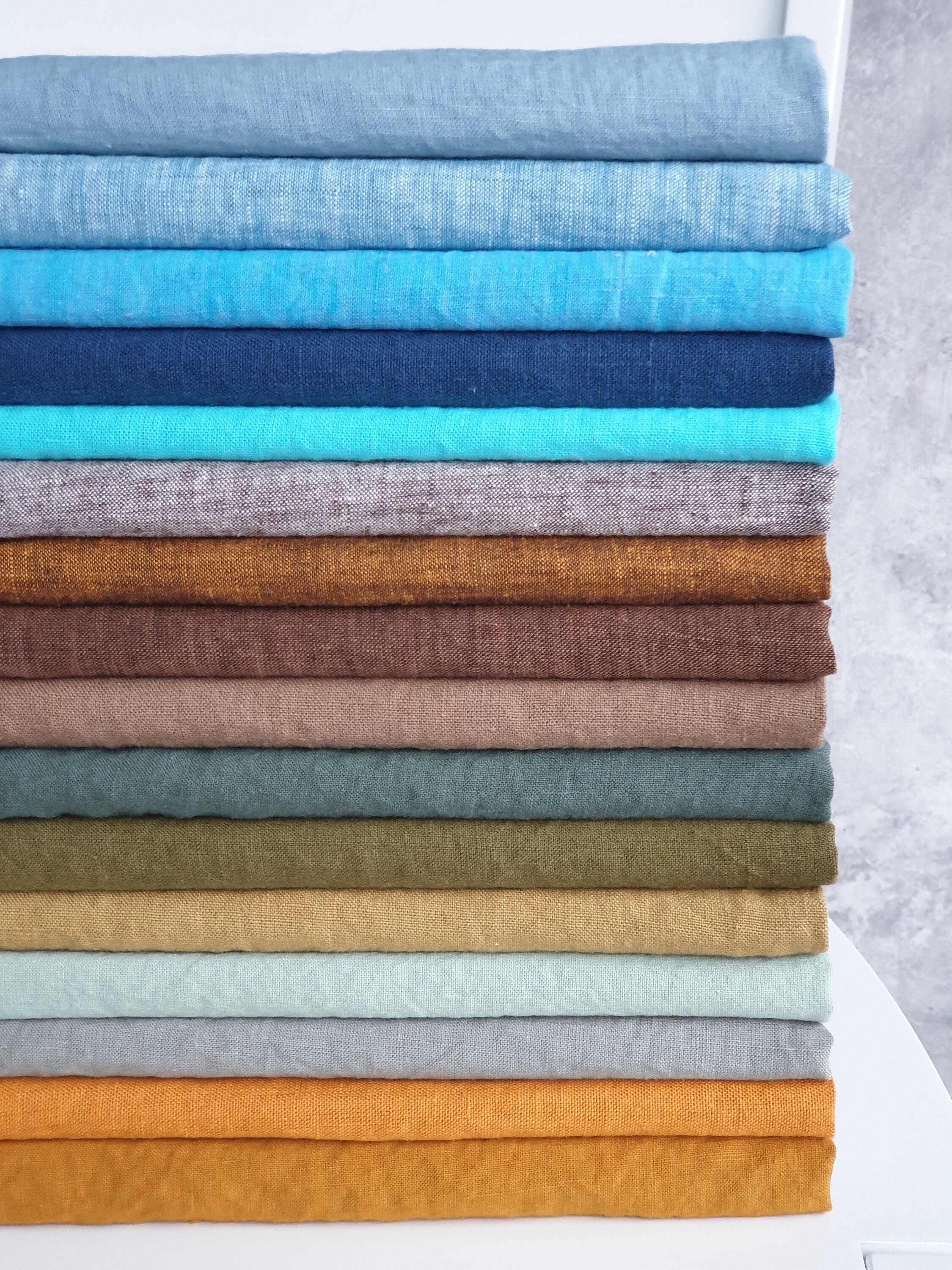 Linen Fabric Samples / Linen Swatches / Samples From Kingdom - Etsy