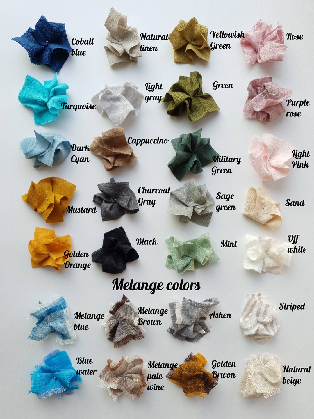 Linen Fabric Samples / Linen Swatches / Samples From Kingdom of Comfort ...