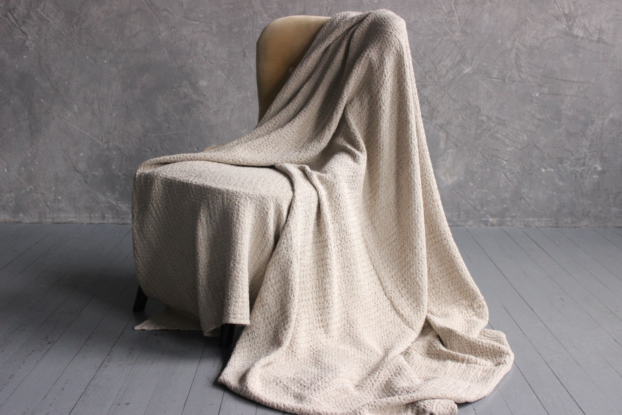 Linen Plaid. Linen Blanket. Linen Throw. Soft Shabby Chic Look - Etsy