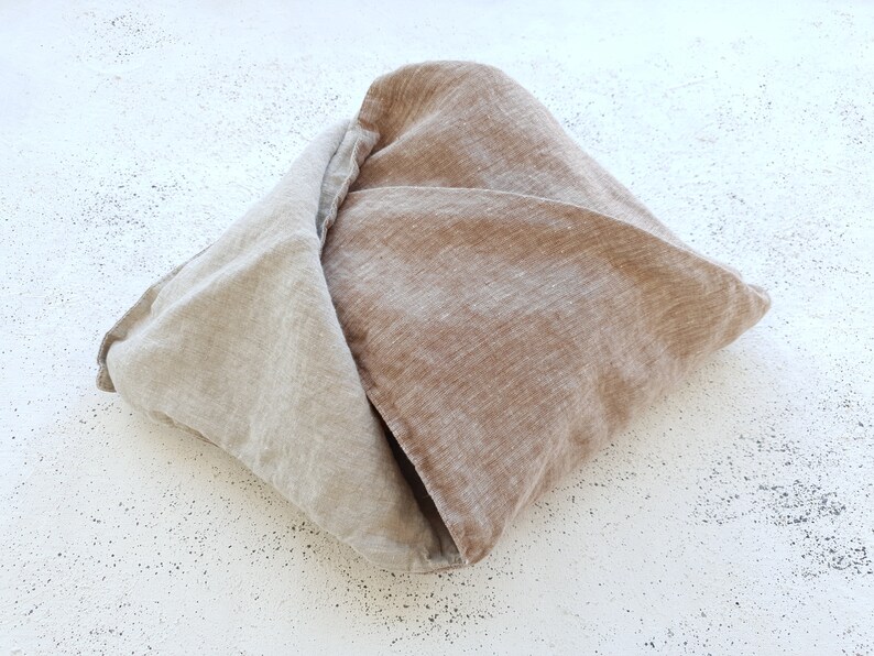 Linen Bento Bag Organic Natural Bento Bag in 30 Colors Bread - Etsy