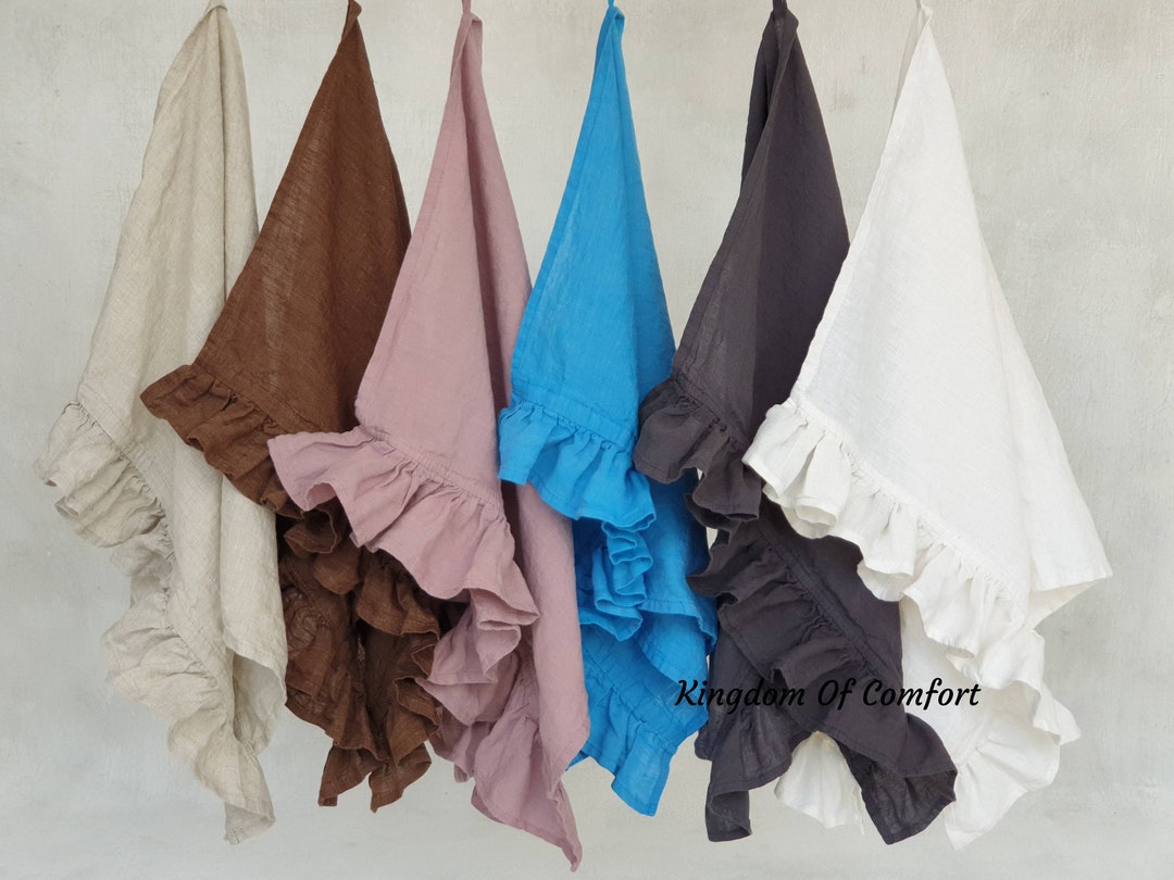 Linen Towels. Ruffled Linen Towel. Tea Towels. Dish Towels. Dishcloths ...