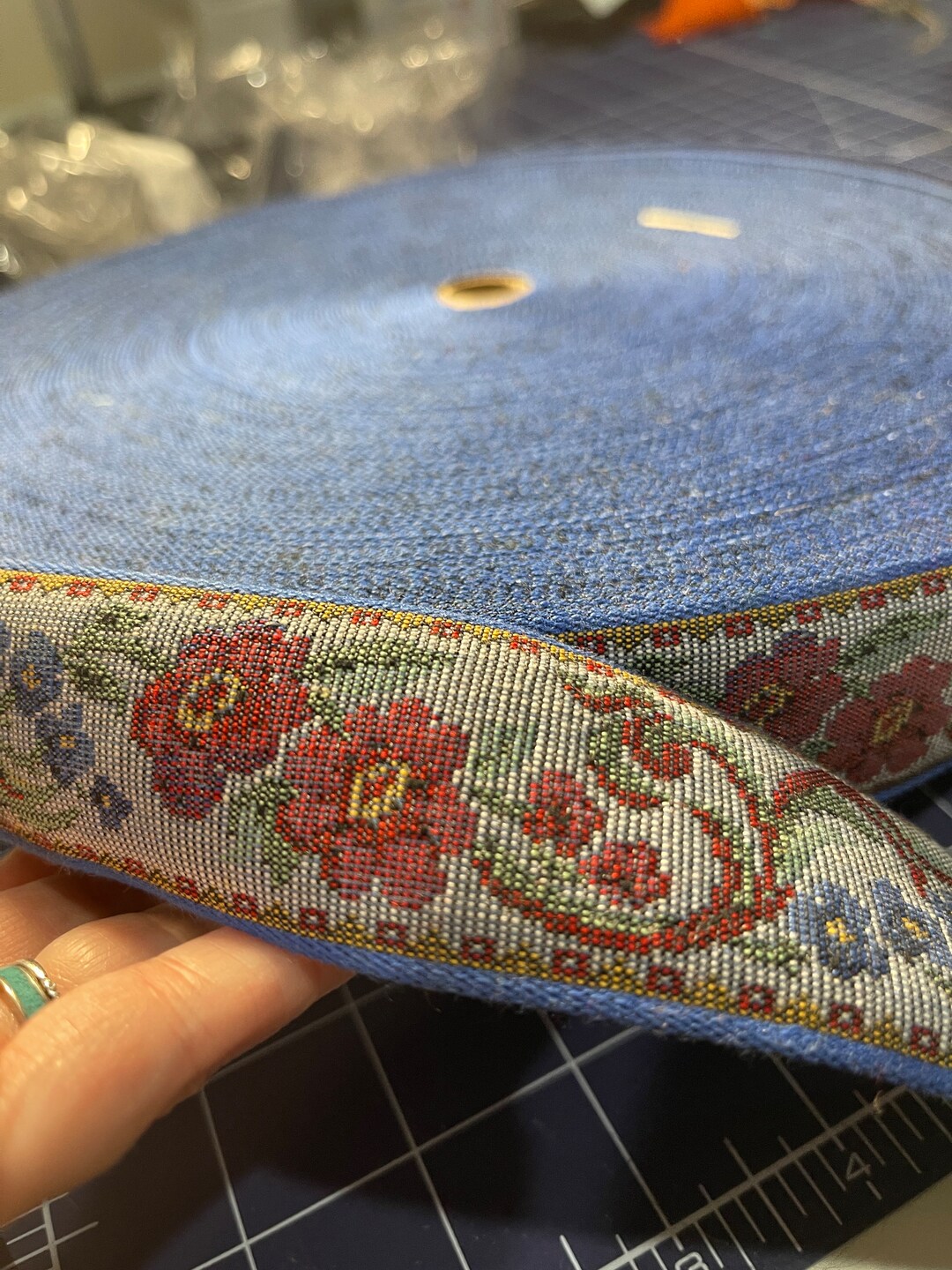 Woven Jacquard Tapestry Ribbon Trim Renaissance Fair Costume Trim~pale ...