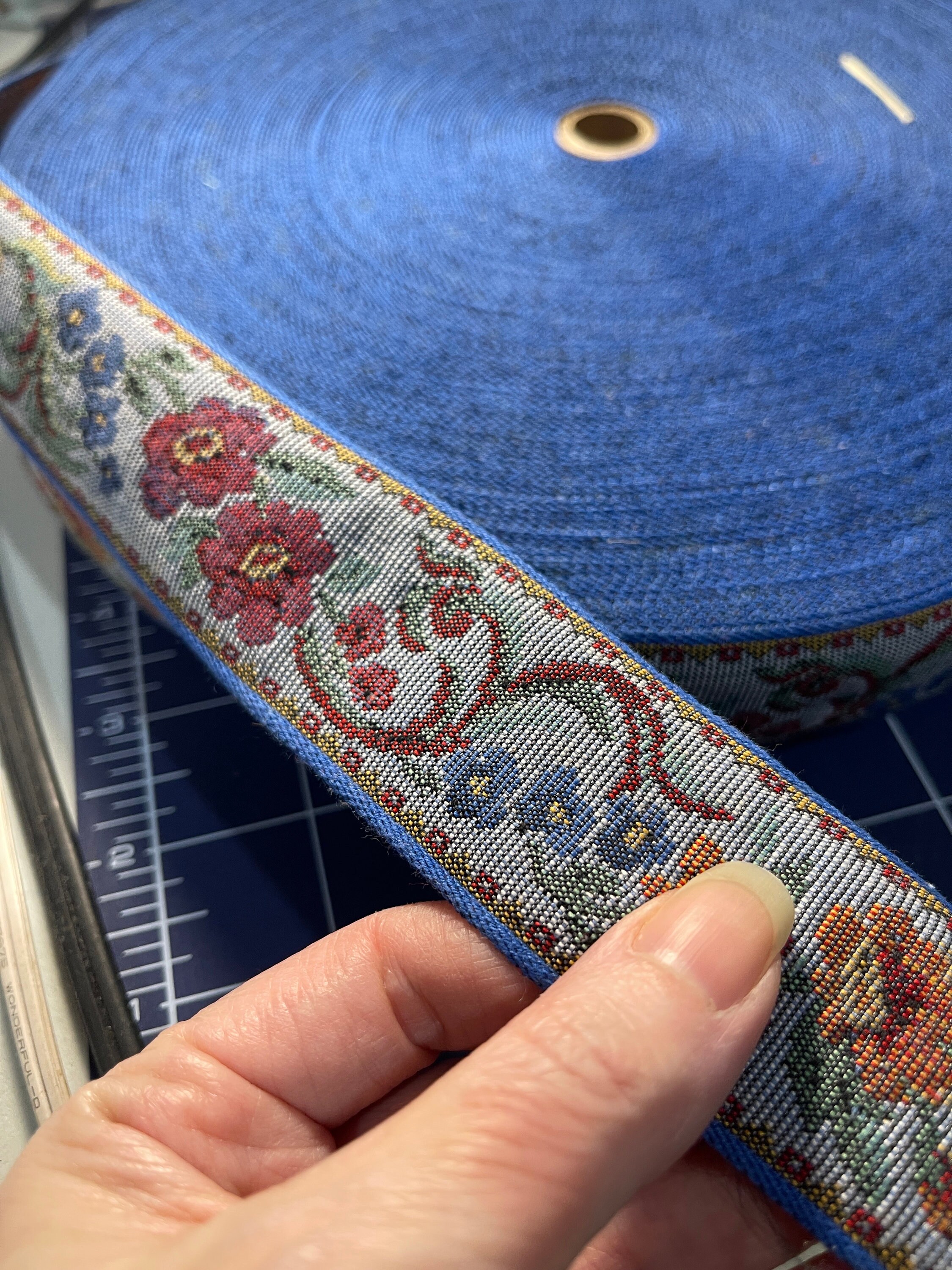 Woven Jacquard Tapestry Ribbon Trim Renaissance Fair Costume Trimpale ...