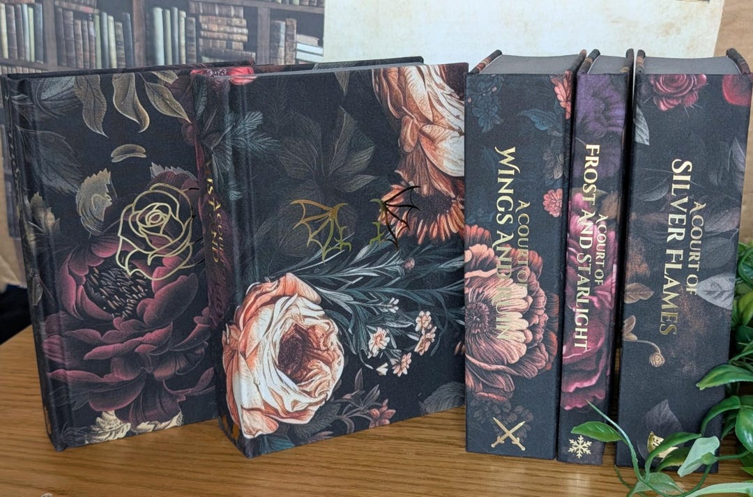 MADE TO ORDER Floral Rebound Acotar Hardcover Book Series: Custom Bookbinding - Etsy