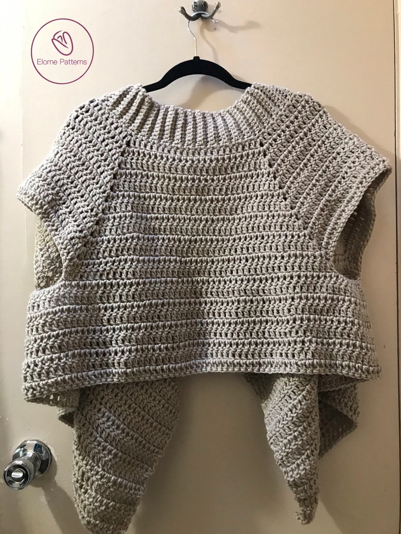 Draping Shrug Plus Size Crochet Pattern - Etsy