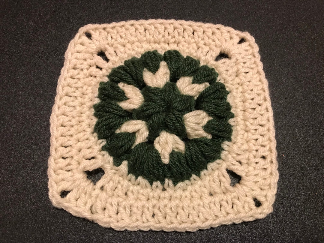 Puff Center Granny Square Crochet Pattern - Etsy