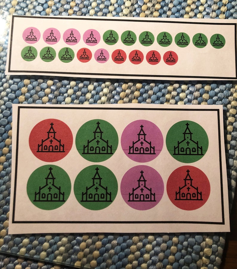 Small and Large Liturgical Church Stickers - Etsy