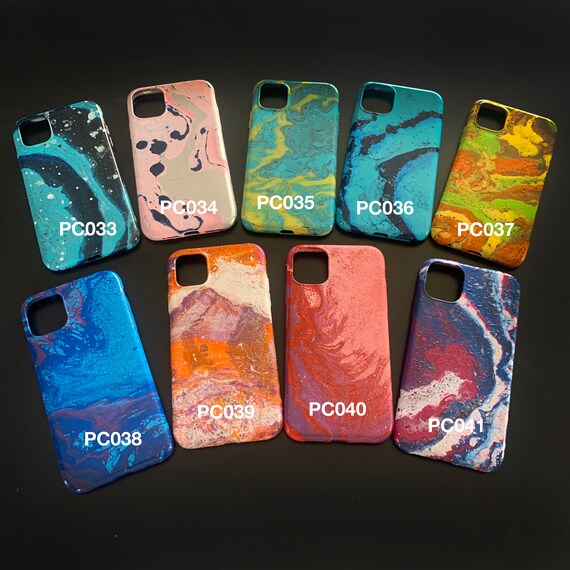 Iphone 11 Case Colorful Phone Custom Hydro Dipped Phone Case | Etsy