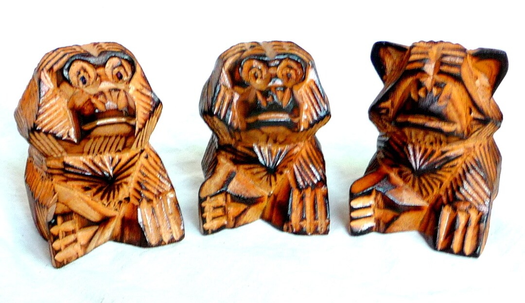 Monkey Gorilla "begging Monkey" Wooden Monkey - Etsy