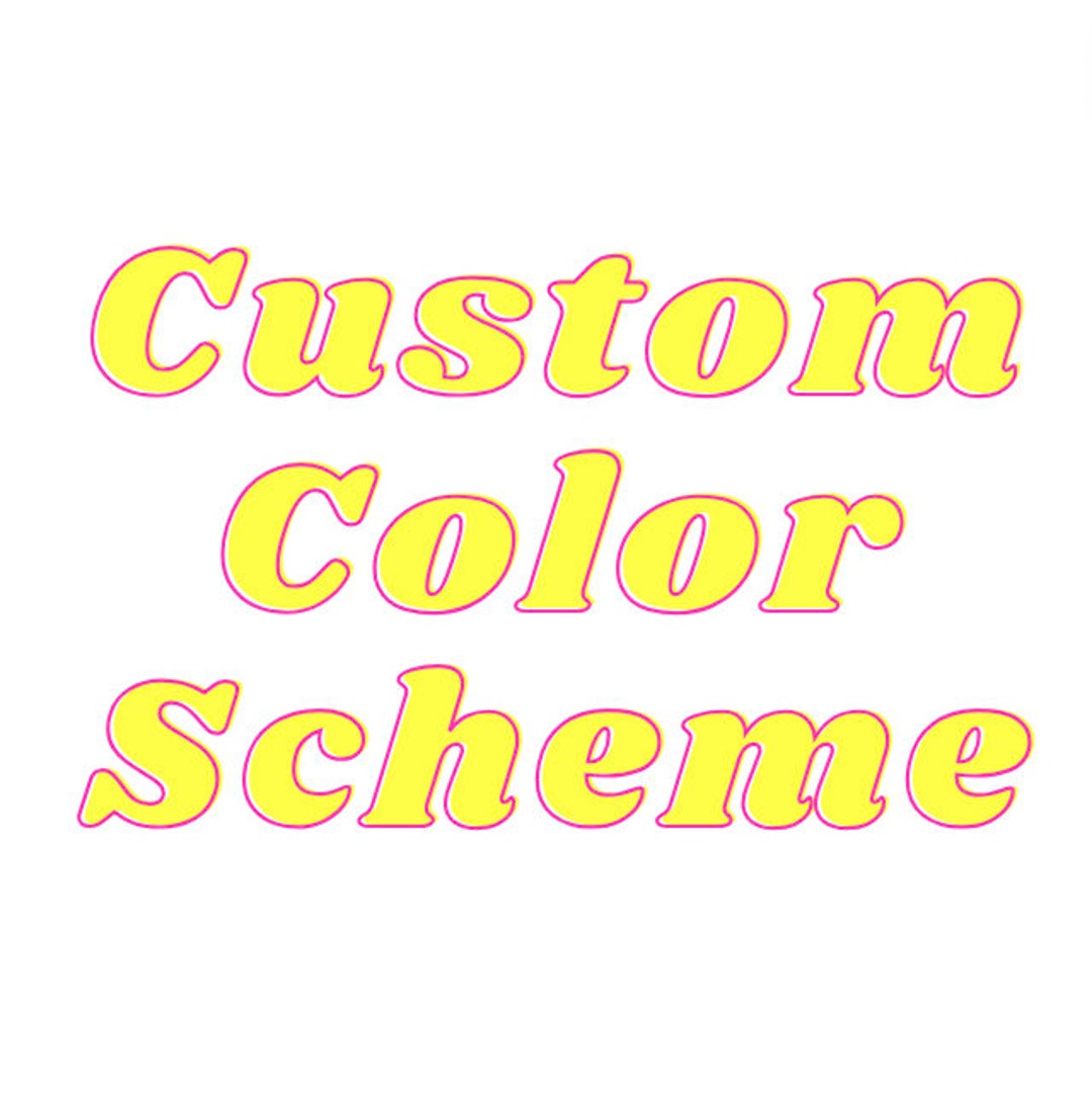 Custom Color Scheme Etsy