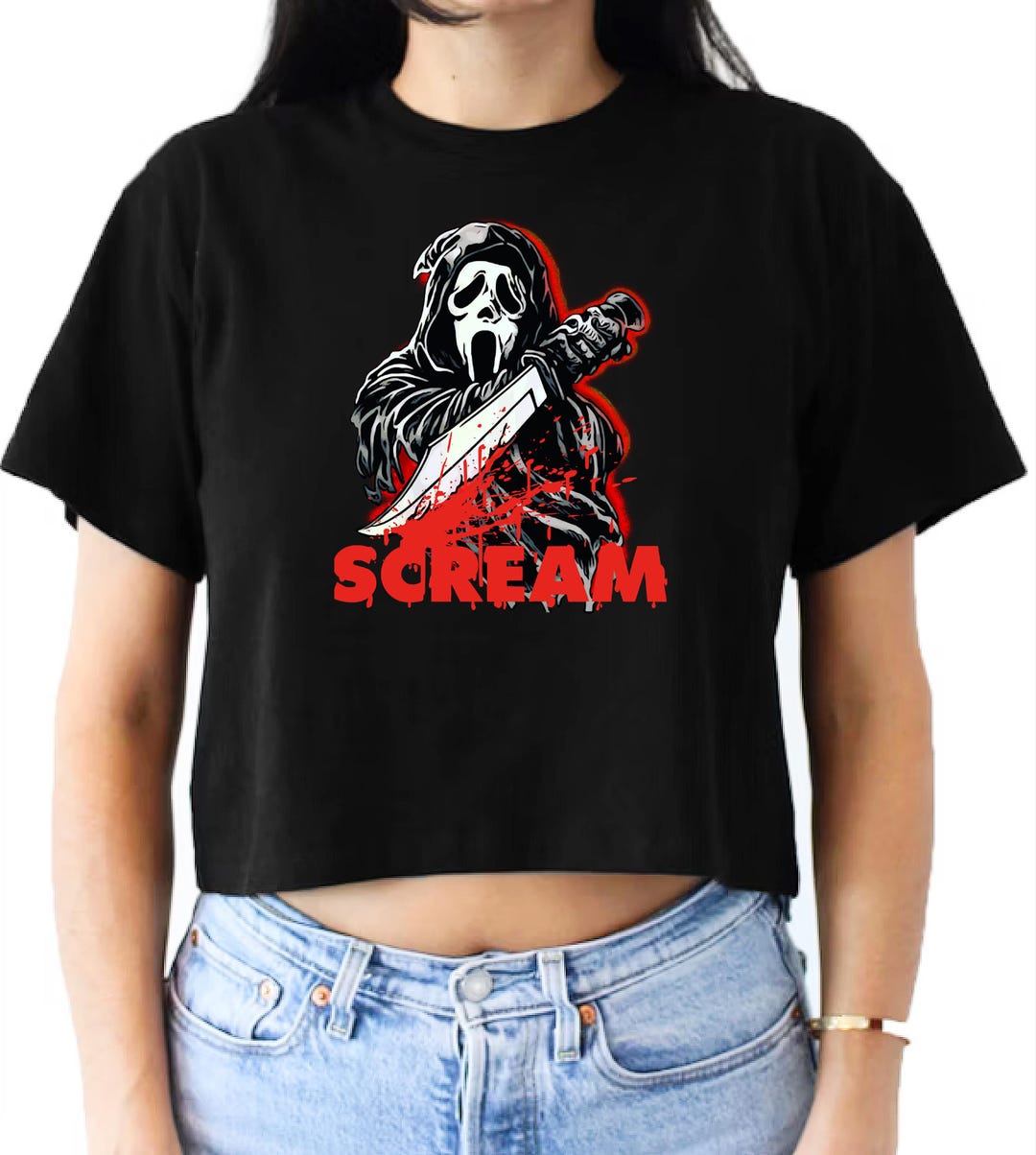 Scream Made to Order Cropped Tee - Etsy