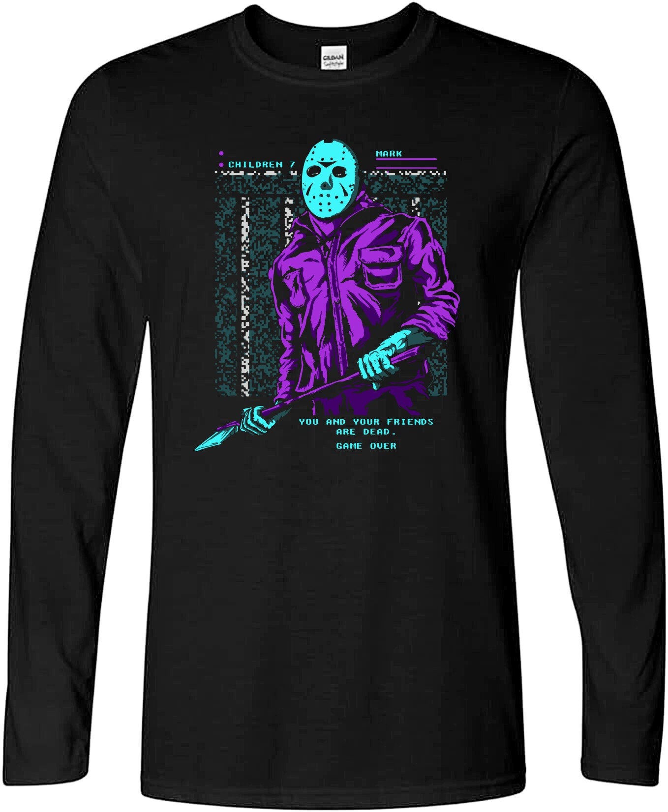 Friday the 13th Jason Game Over NES Shirt Short Sleeve/long Sleeve Made ...