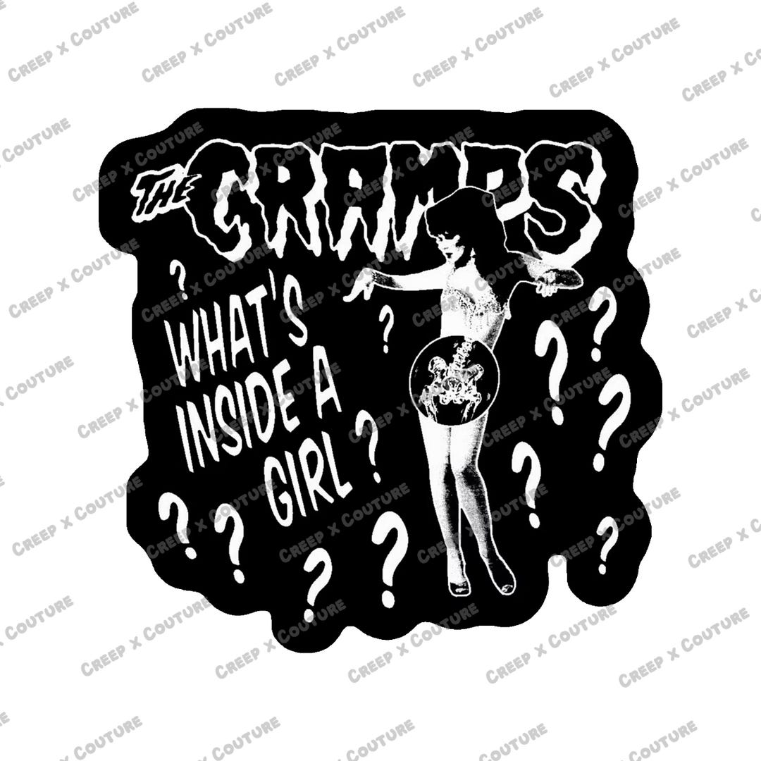 The Cramps 'what's Inside A Girl' Die-cut Vinyl Sticker - Etsy