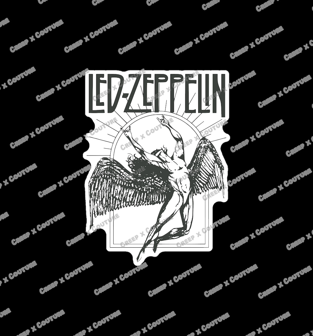 Led Zeppelin Die-cut Permanent Vinyl Stickers Waterproof High Quality ...