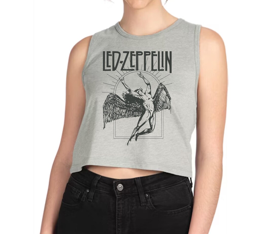 Led Zeppelin 3 Color Options Cropped Tank Top Shirt Made to Order - Etsy