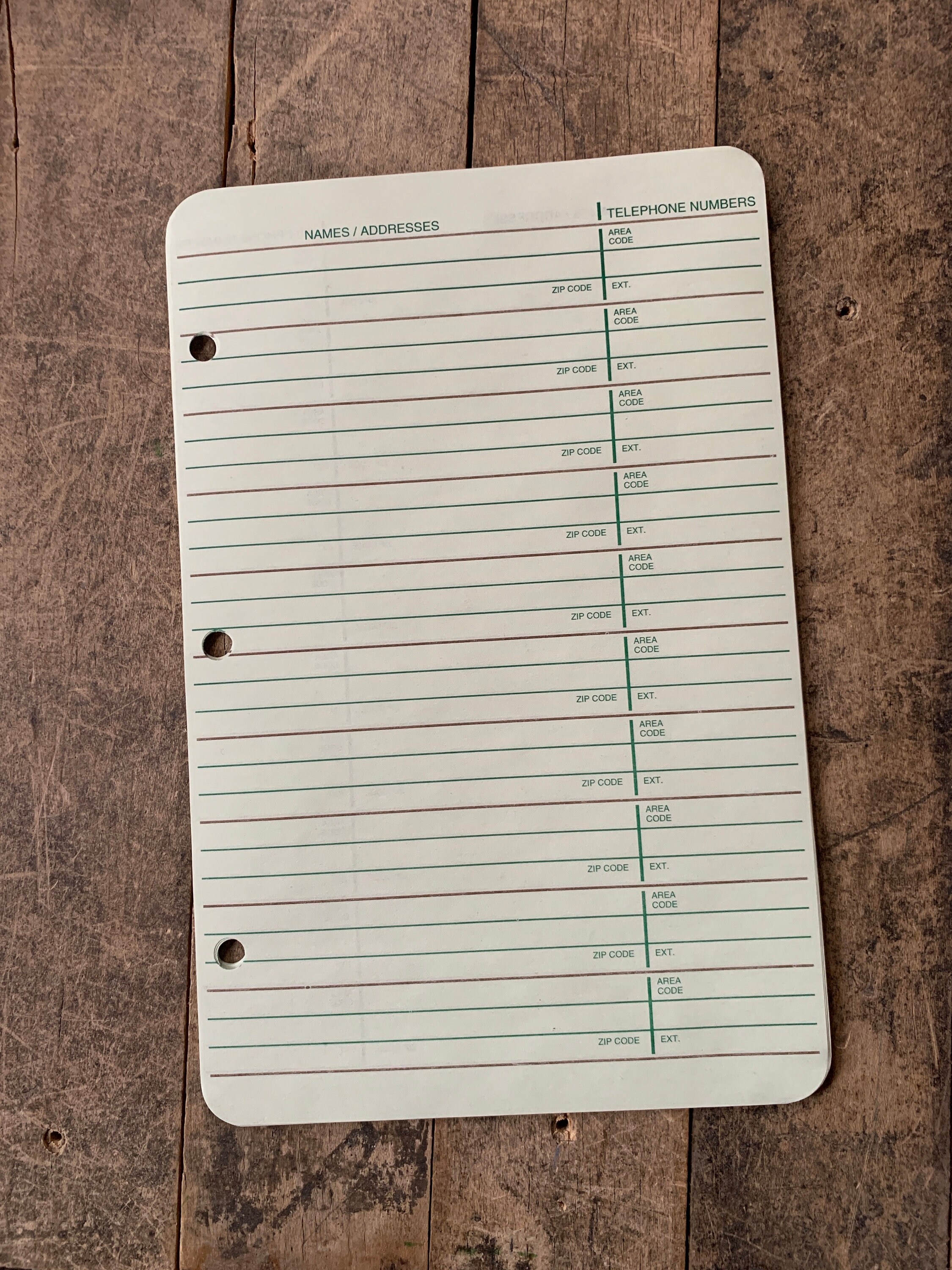 20 Vintage Address Book Paper Sheets Paper Crafting Paper Ephemera Junk ...
