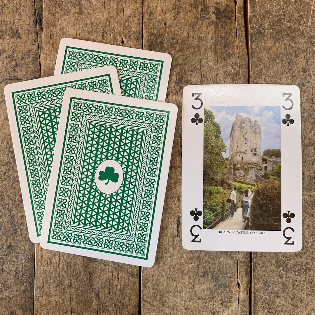 4 Vintage Clover Playing Cards Swap Cards Paper Crafting - Etsy