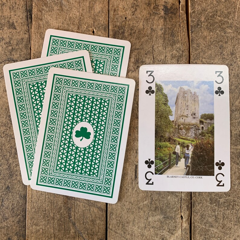 4 Vintage Clover Playing Cards Swap Cards Paper Crafting | Etsy