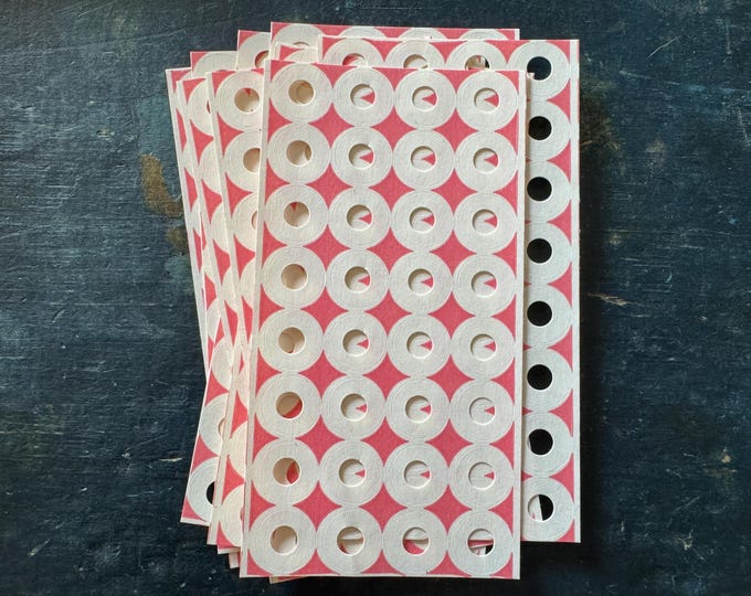 Vintage Hole Reinforcement Labels — Pack of 10 Sheets — White Circles ...