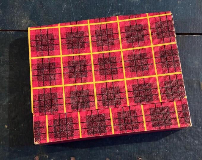 Vintage Plaid File Folder | Filit Brand | Home Organizer | Receipts ...