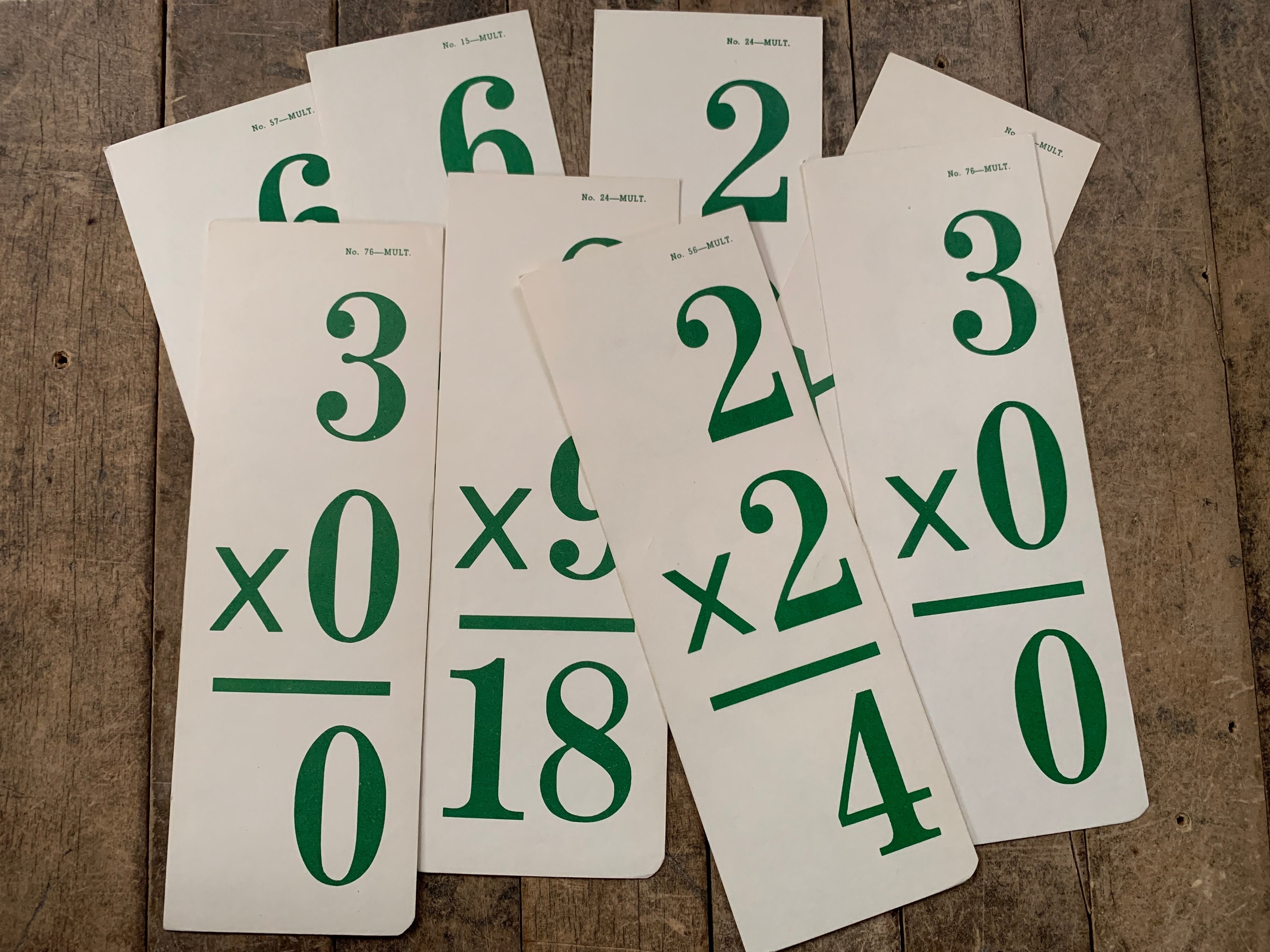 Multiplication Flash Cards Clip Art