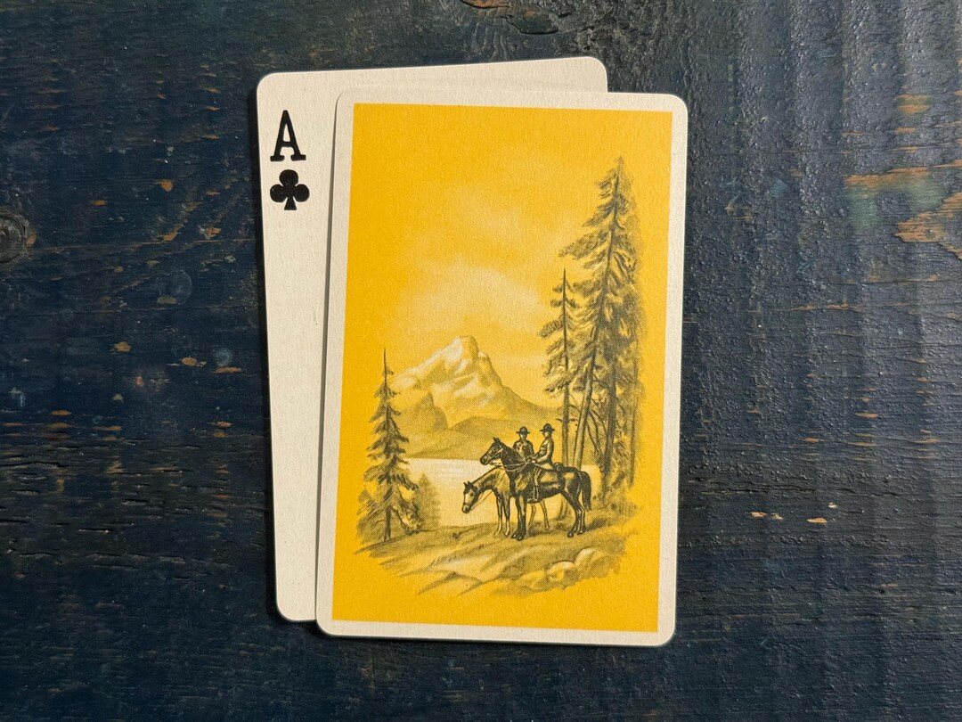 4 Vintage Canadian Mountie Playing Cards | Horse Playing Cards | Swap ...