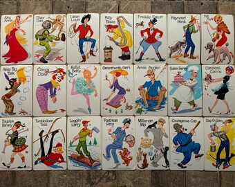 Vintage Old Maid Cards - Etsy