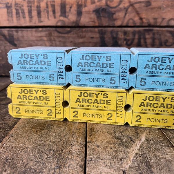 Arcade Tickets - Etsy