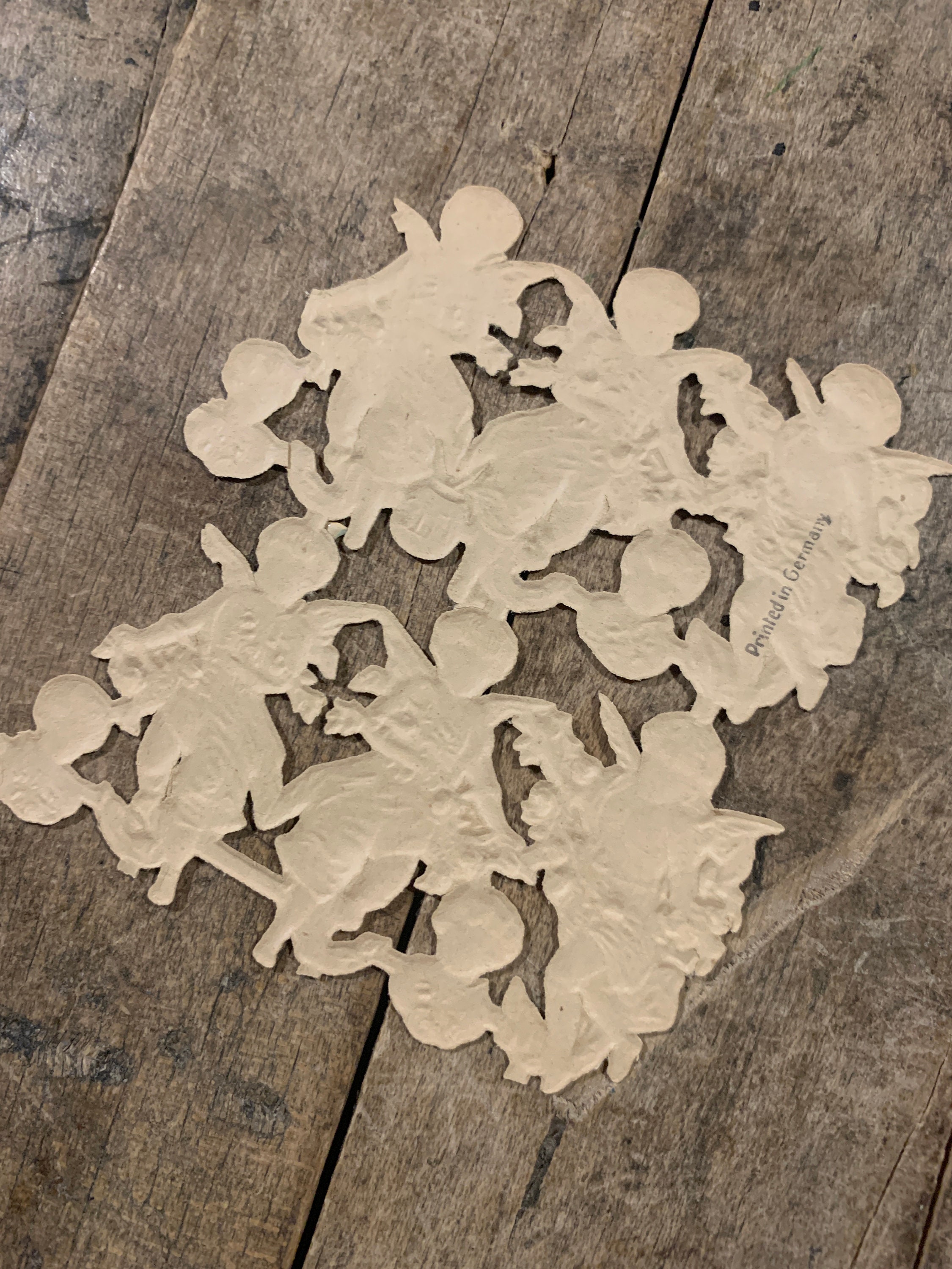 1 Vintage German Victorian Cherub Die Cut Scrap Paper Crafting Paper ...