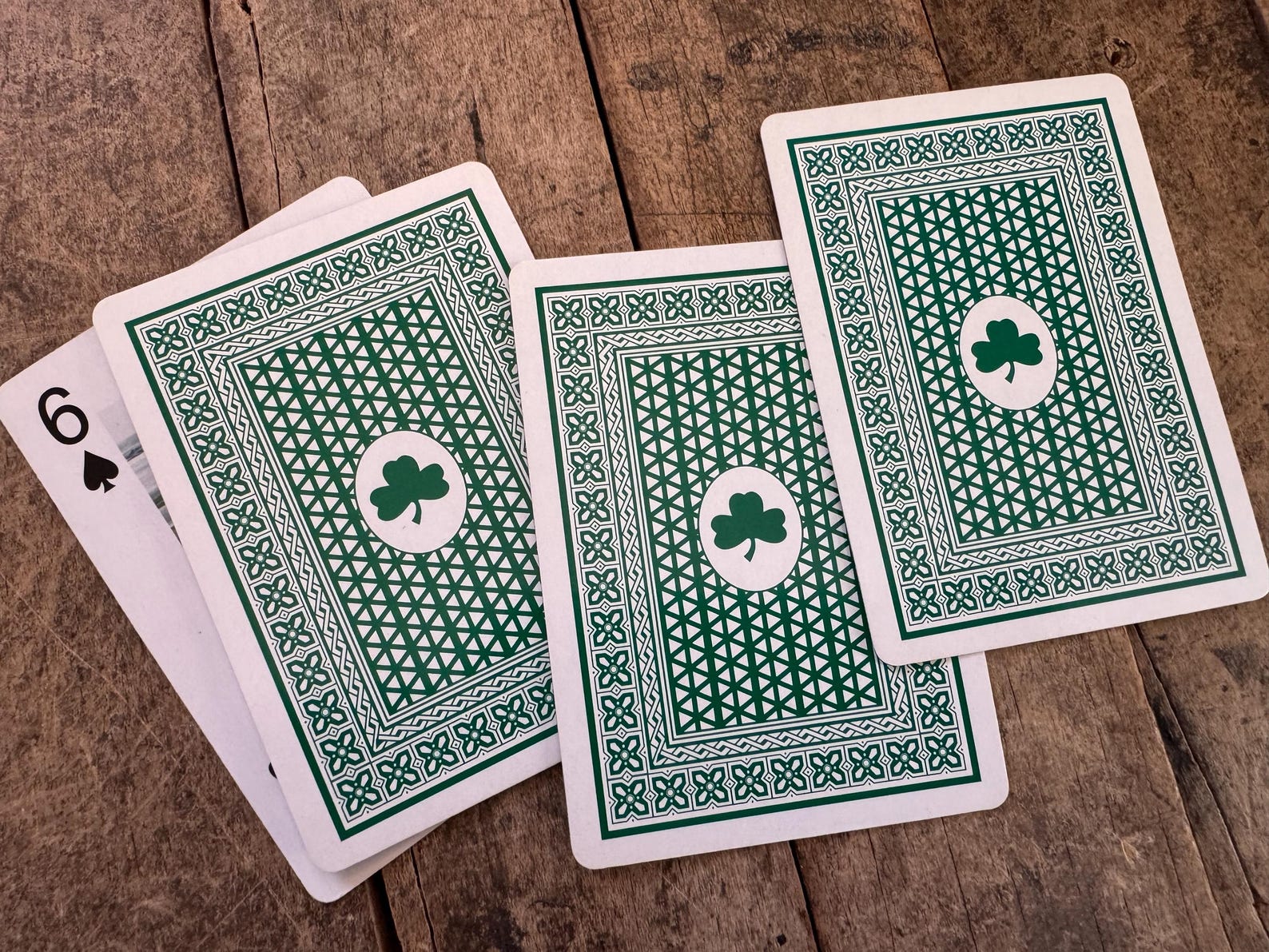 4 Vintage Clover Playing Cards | Swap Cards | Paper Crafting | Paper ...