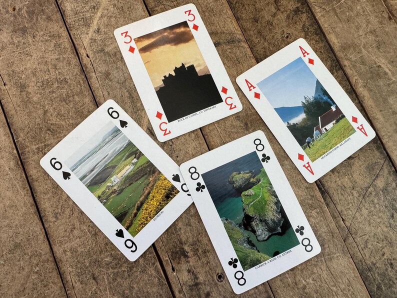 4 Vintage Clover Playing Cards | Swap Cards | Paper Crafting | Paper ...