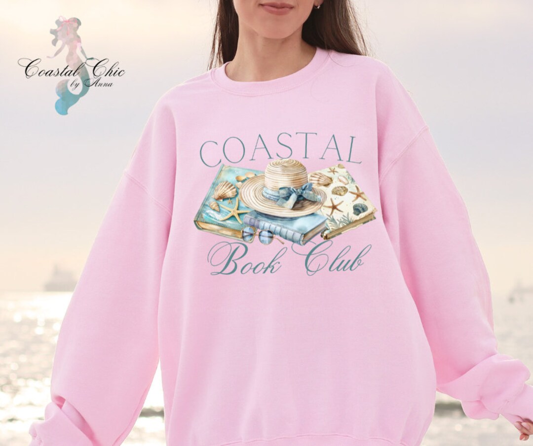 Coastal Book Club Sweatshirt, Coastal Sweatshirt, Coastal Book ...