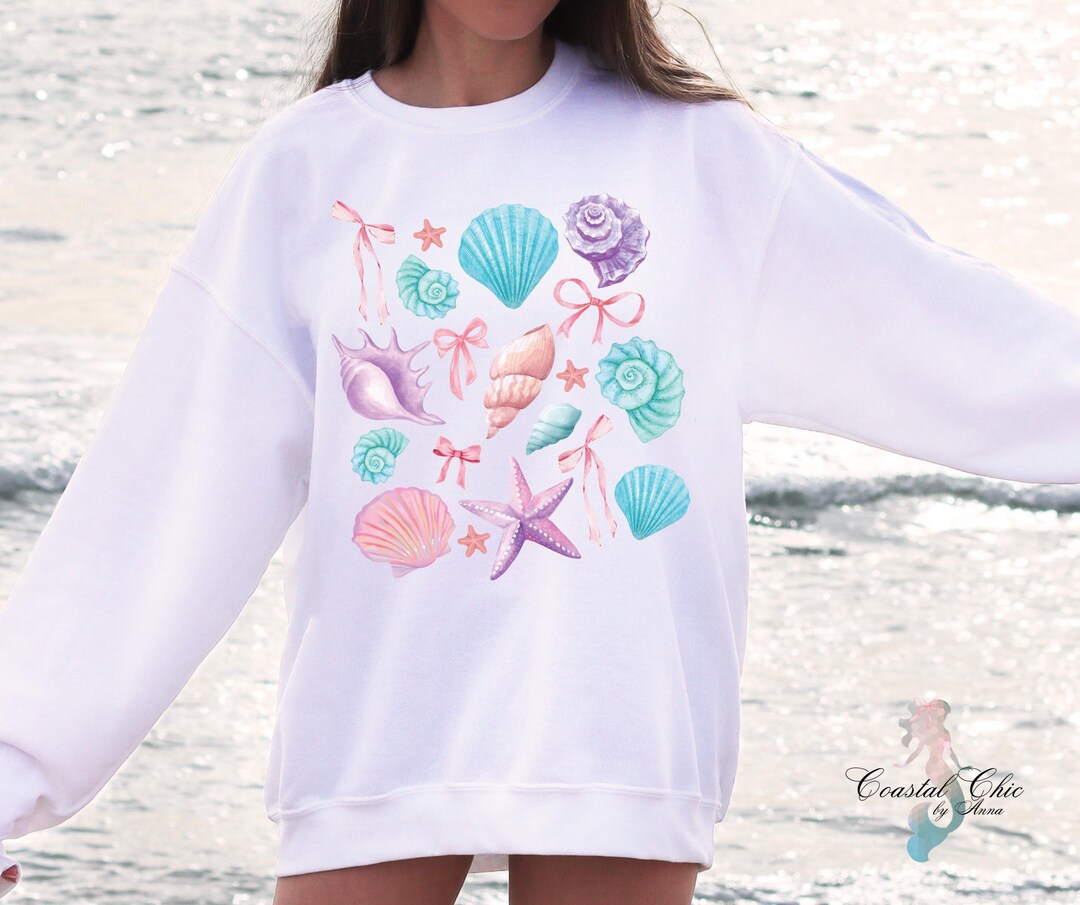 Coquette Seashell Sweatshirt - Etsy