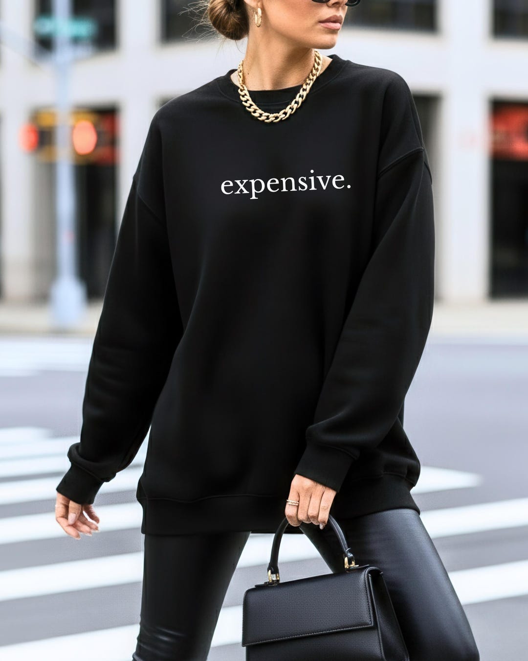 Unisex 'expensive' Graphic Sweatshirt: Super Soft Poly Cotton Blend - Etsy