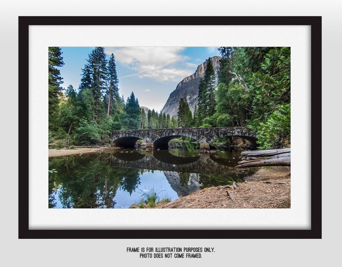 Yosemite Lake Bridge National Park Yosemite Print | Etsy